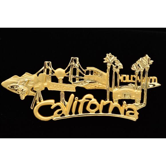Danecraft | Jewelry | Danecraft Vintage California Pin Brooch Ca La ...